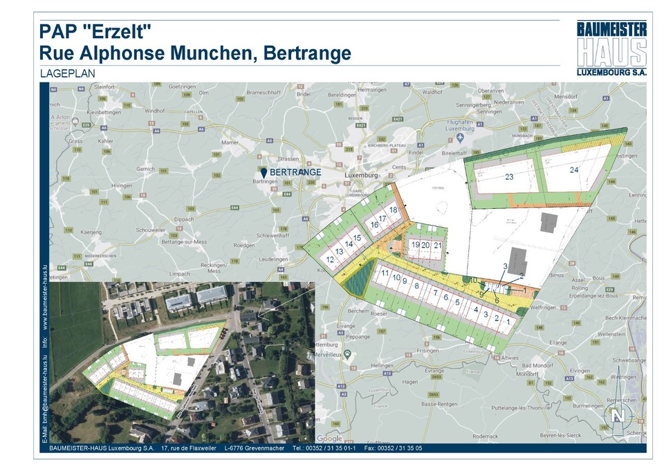 Bertrange Reihenhäuser - Villen & Häuser - Baumeister Haus