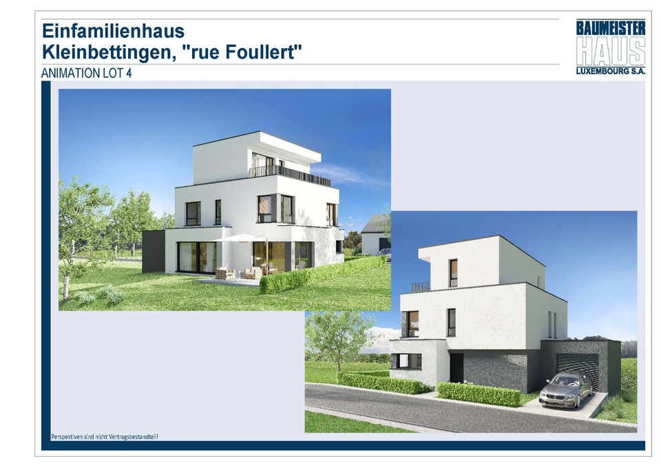 Kleinbettingen - Lotissement "Hanner dem Huewerbesch" - Villen & Häuser ...